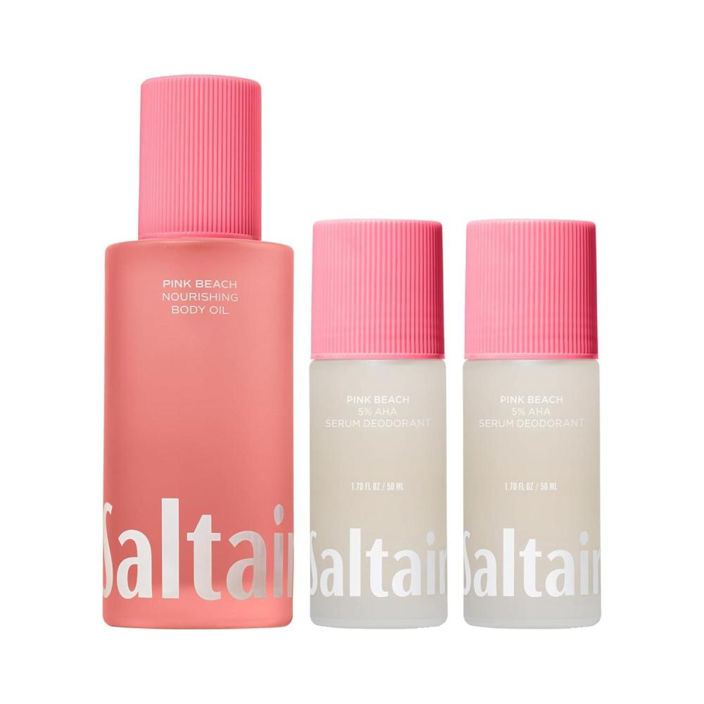Saltair Body Oil and 2-Pack Serum Deodorant Set – Hydrating After ...