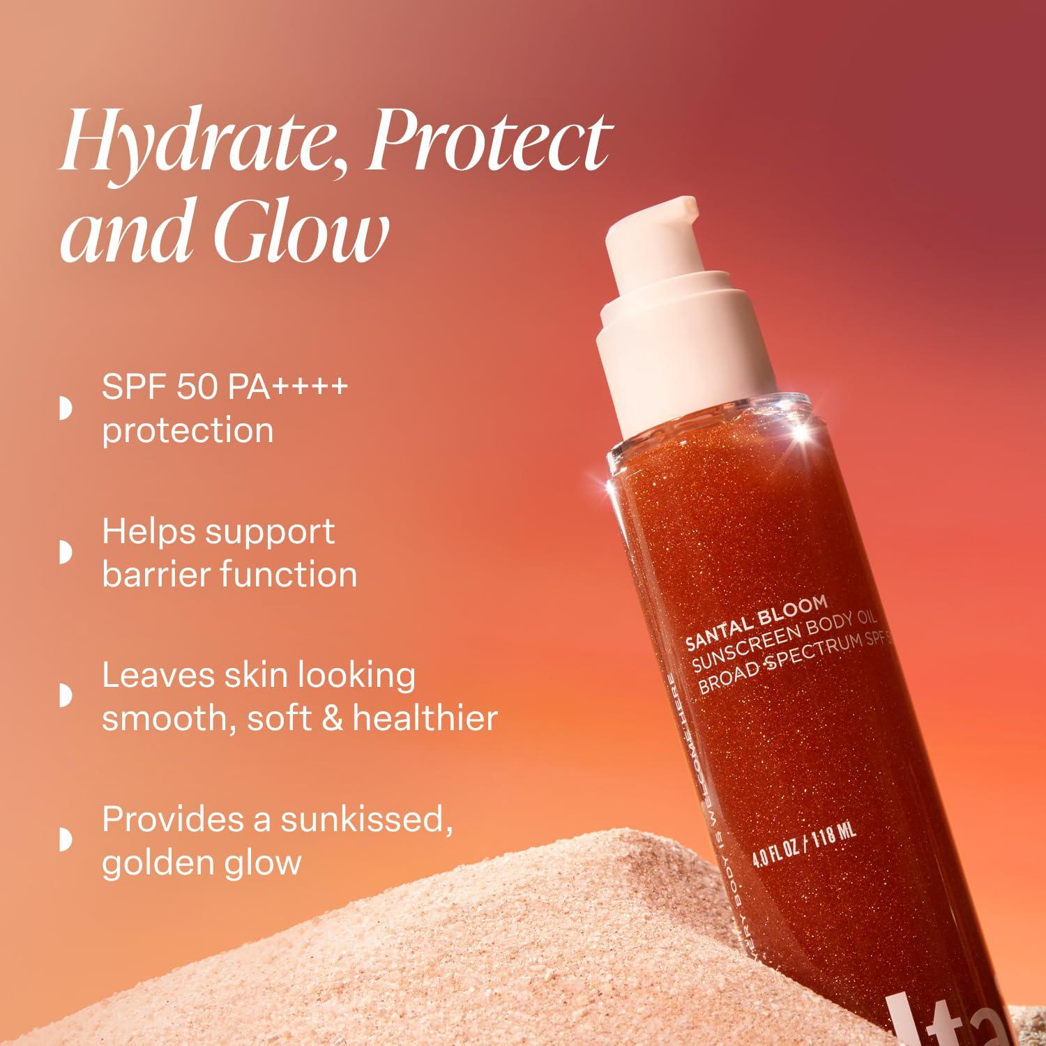 Saltair Santal Bloom Body Duo – SPF 50 Dry Oil & Hydrating After Shower ...