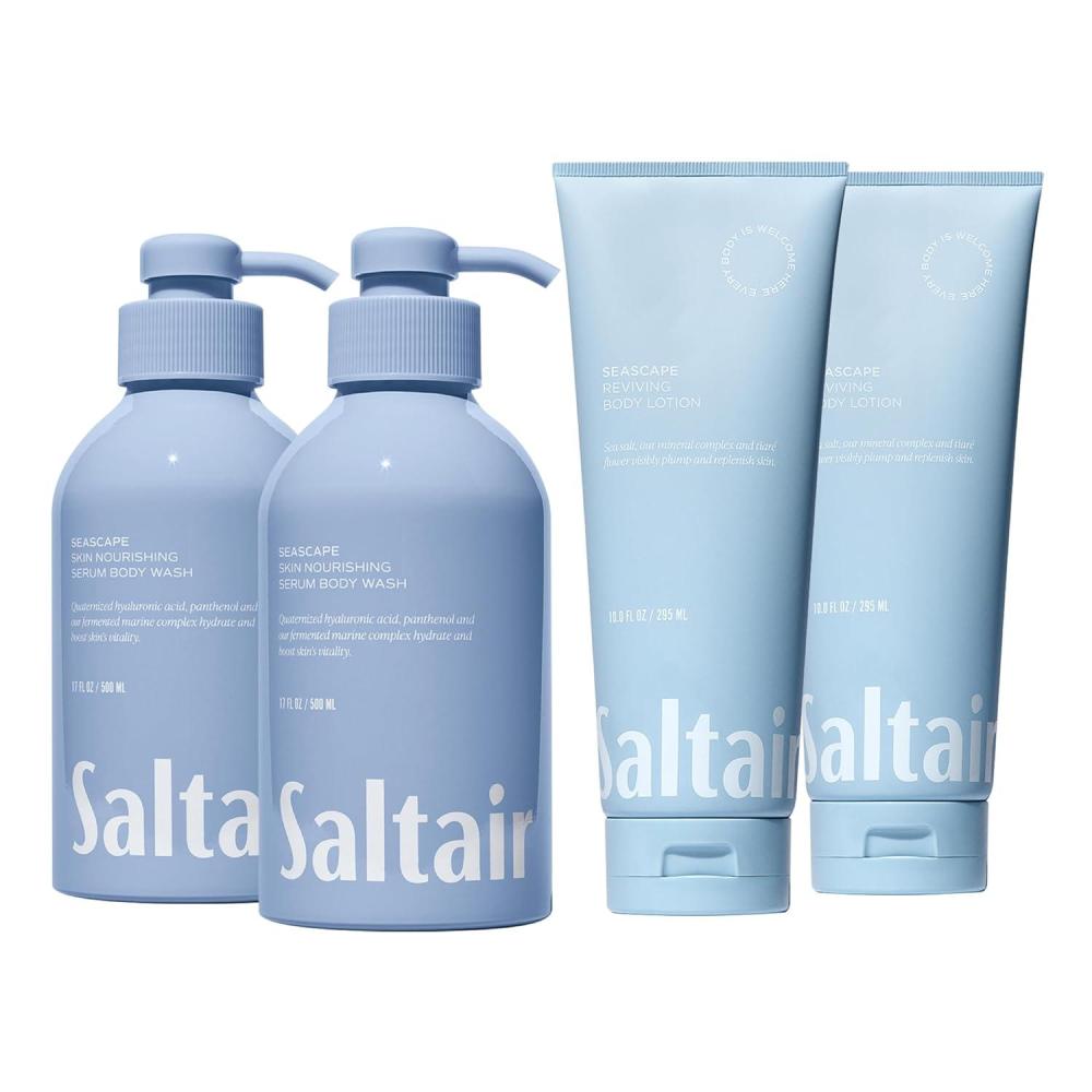 Saltair Seascape Body Wash & Lotion Bundle – Hydrating Body Cleanser ...